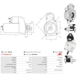 AS-PL Starter s6215s f&uuml;r HONDA