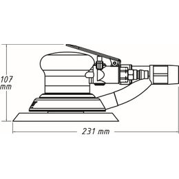 Hazet Exzenterschleifer (Druckluft) 90332