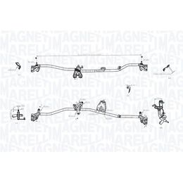 MAGNETI MARELLI Wischergest&auml;nge 085570704010 vorne f&uuml;r Opel Citro&euml;n/Peugeot