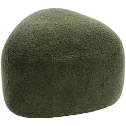 CLP Hocker, Dunkelgr&uuml;n, Holz, 52x32x48 cm, Wohnzimmer, Hocker, Sitzhocker