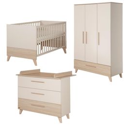 Roba Babyzimmer-Set, Kaschmir, Holzwerkstoff, 4 Schubladen, 118x190x52 cm, Babym&ouml;bel, Babyzimmer-Sets