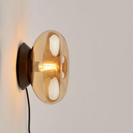 s.luce Wand-/Deckenlampe, Orange, Glas, Oval,Oval, 28x14x28 cm, Lampen & Leuchten, Innenbeleuchtung, Deckenleuchten