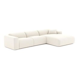 Sia Home Weitwinkel-Sofa, Creme, Textil, 5-Sitzer, L-Form, Ottomane rechts, 280x165 cm, Wohnzimmer, Sofas & Couches, Wohnlandschaften, Ecksofas