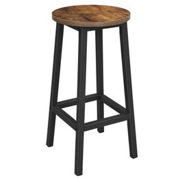 Begryf Barhocker, Dunkelbraun, Schwarz, Holzwerkstoff, 32x65x32 cm, Esszimmer, Barm&ouml;bel, Barhocker