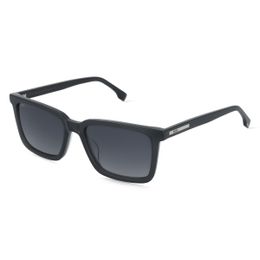 HUGO BOSS BOSS 1893/G/S | Herren-Sonnenbrille | Fassung: Vollrand, Eckig, Acetat, Grau | Glasfarbe: Grau