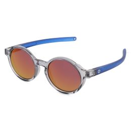 Julbo WALK L | Kinder-Sonnenbrille | Fassung: Vollrand, Rund, Kunststoff, Grau Blau | Glasfarbe: Grau