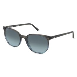 Ray-Ban RB2197 | Unisex-Sonnenbrille | Fassung: Vollrand, Quadratisch, Acetat, Grau Gestreift | Glasfarbe: Blau