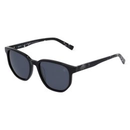 Timberland TB9305-H | Unisex-Sonnenbrille | Fassung: Vollrand, Quadratisch, Kunststoff, Schwarz Gl&auml;nzend | Glasfarbe: Grau