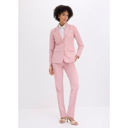 bonprix Hosenanzug, rosa, Gr.42, klassischer Hosenanzug mit Viskose-Anteil