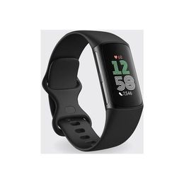 Google Fitbit Charge 6 Fitness Tracker, Obsidian/Schwarz