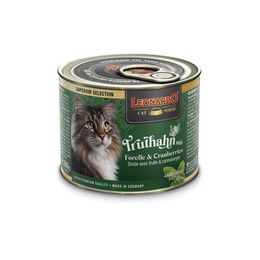 Leonardo Truthahn mit Forelle & Cranberries Katzen-Nassfutter getreidefrei 6x200g