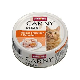 animonda Carny Ocean Wei&szlig;er Thunfisch und Garnelen Katzen-Nassfutter getreidefrei 12x80g