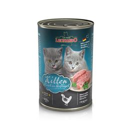 Leonardo Kitten reich an Gefl&uuml;gel Katzen-Nassfutter getreidefrei 6x400g