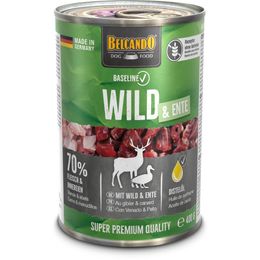 Belcando Baseline Wild und Ente Hunde-Nassfutter getreidefrei 6x400g