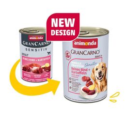 animonda GranCarno Sensitiv Rind und Kartoffel Hunde-Nassfutter getreidefrei 6x400g