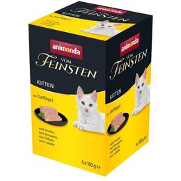 animonda vom Feinsten Kitten mit Gefl&uuml;gel Katzen-Nassfutter getreidefrei 6x100g