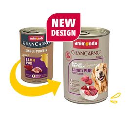 animonda GranCarno single protein Lamm pur Hunde-Nassfutter getreidefrei 6x400g