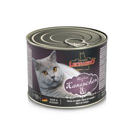 Leonardo Reich an Kaninchen Premium Katzen-Nassfutter ohne Aromastoffe 24x200g