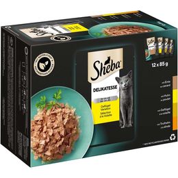 Sheba Delikatesse in Gelee Gefl&uuml;gel Variation Katzen-Nassfutter ohne k&uuml;nstliche Farbstoffe 12x85g