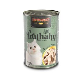 Leonardo Truthahn + extra Filet Katzen-Nassfutter getreidefrei 6x400g
