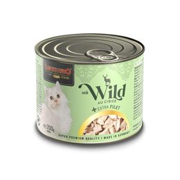 Leonardo mit Wild + extra Filet Katzen-Nassfutter getreidefrei 6x200g