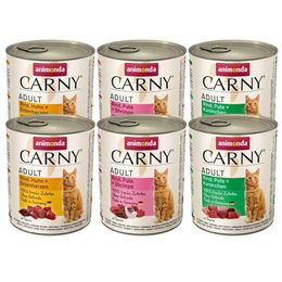 animonda Carny Adult Mix II Katzen-Nassfutter ohne Getreide 12x800g