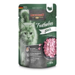Leonardo Finest Selection Truthahn pur Katzen-Nassfutter ohne Getreidezusatz 32x85g