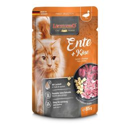 Leonardo Finest Selection Ente und K&auml;se Katzen-Nassfutter getreidefrei 32x85g