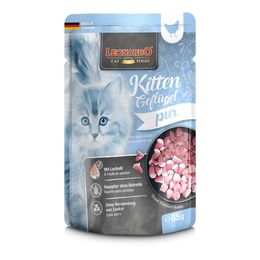 Leonardo Finest Selection Kitten Gefl&uuml;gel pur Katzen-Nassfutter getreidefrei 16x85g