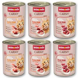 animonda Carny Adult Mix Katzen-Nassfutter Single Protein 6x400g