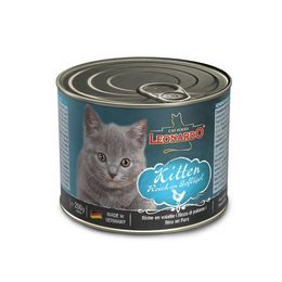 Leonardo Kitten reich an Gefl&uuml;gel Katzen-Nassfutter getreidefrei 6x200g