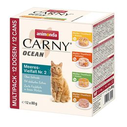 animonda Carny Ocean Adult Multipack Meeres-Vielfalt Nr. 2 Katzen-Nassfutter ohne Getreide, Zucker und Soja 24x80g