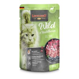 Leonardo Finest Selection Wild und Heidelbeeren Katzen-Nassfutter ohne Getreidezusatz 32x85g
