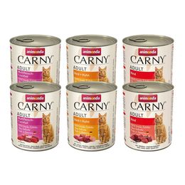 animonda Carny Mix 1 Adult Katzen-Nassfutter hoher Fleischanteil 12x800g