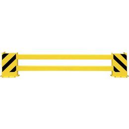 Moravia Regalschutz-Planken-Set, mit Eck-Anfahrschutz, f&uuml;r Doppelregal, Breite 2300 - 2700 mm
