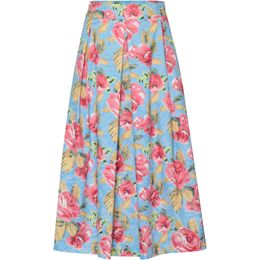 WHITE LABEL Jacquard-Midirock Bunt/Blumen (Gr&ouml;&szlig;e: 44)