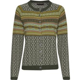 Reitmayer Jacquard-Strickjacke Braun/Bunt (Gr&ouml;&szlig;e: 40)