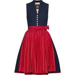 Hammerschmid Midi-Dirndl Tegernsee Marine/Rot (Gr&ouml;&szlig;e: 34)