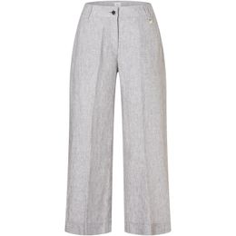 MAC Leinenhose Nora Cropped Grau-Melange (Gr&ouml;&szlig;e: 40)