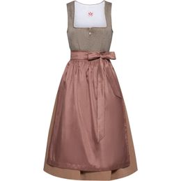 Spieth & Wensky Spieth & Wensky Midi-Jacquard-Dirndl Hornklee Braun/Taupe (Gr&ouml;&szlig;e: 38)