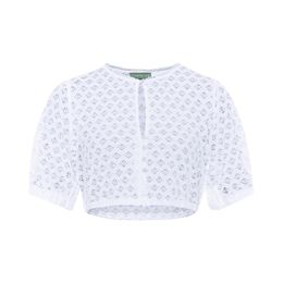 Country Line Dirndlbluse mit Ajour-Muster Wei&szlig; (Gr&ouml;&szlig;e: 40)