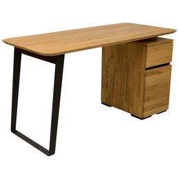 Schreibtisch Albero Naturfarben/Schwarz