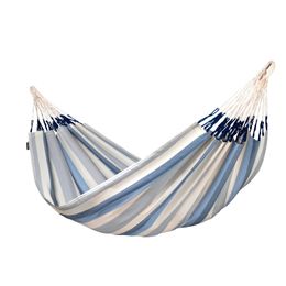 La Siesta H&auml;ngematte Classic Double Hammock Outdoor Blau/Wei&szlig;