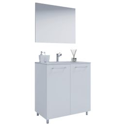 Badezimmer Gilos 3-tlg. Wei&szlig;