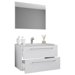 Badezimmer Badinos 3-tlg. Wei&szlig;