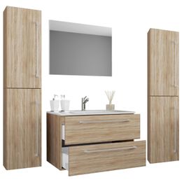 Badezimmer Badinos Sonoma Eiche 5-tlg
