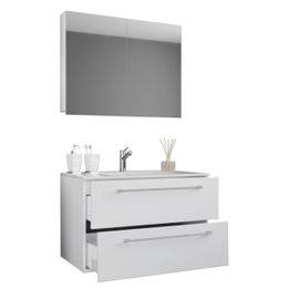Badezimmer Badinos 3-tlg. Wei&szlig;