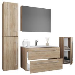 Badezimmer Badinos Sonoma Eiche 5-tlg