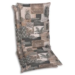 Sesselauflagenset Beige, 2-teilig