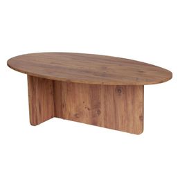 COUCHTISCH mit ovaler Platte L125 cm 65/120/40 cm